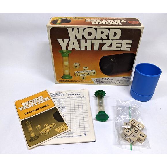 Na | Games | Vintage Word Yahtzee Game Yahtzee Variant Complete ...
